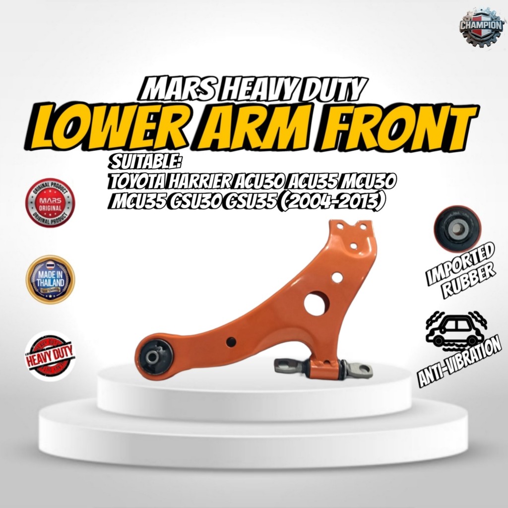 MARS HEAVY DUTY FRONT ORANGE LOWER ARM-TOYOTA HARRIER ACU30 ACU35 MCU30 ...