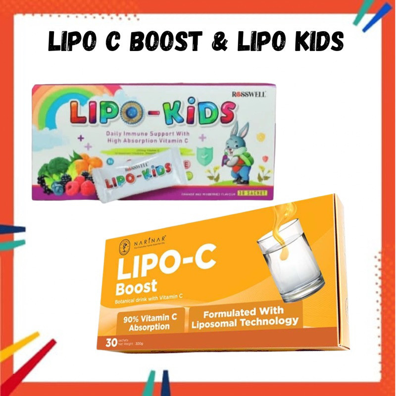 100% ORIGINAL LIPO C BOOST BOTANICAL DRINK & LIPO KIDS | Shopee Malaysia