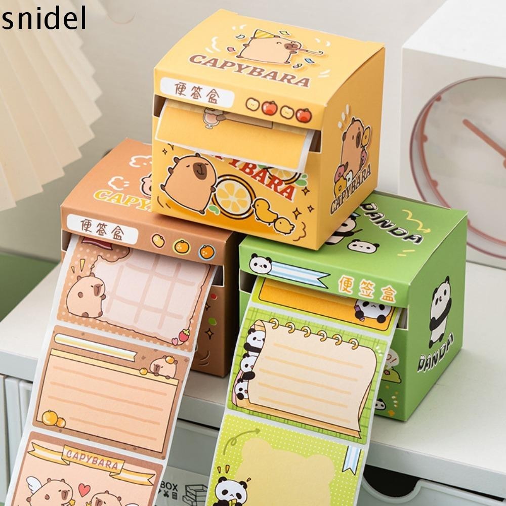 SNIDEL Pull Out Roll Memo Pad, Sticky Notes Cartoon Capybara Pull Out ...