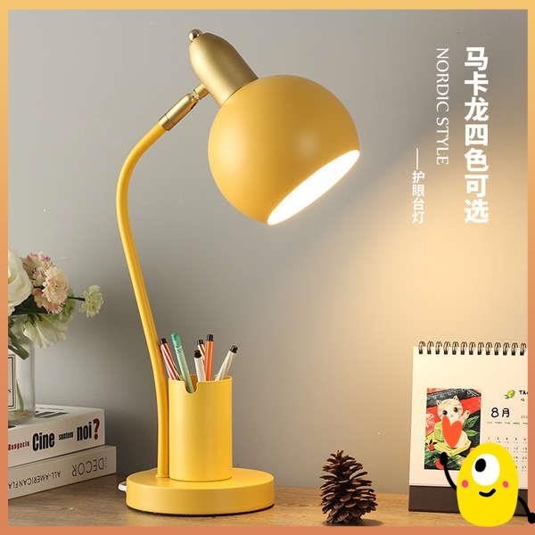 table lamp desk lamp study lamp rattan table lamp Nordic plug-in ...