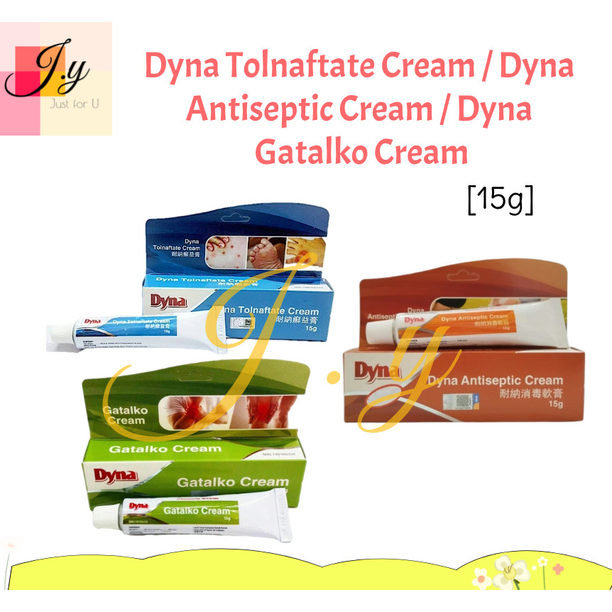Dyna Tolnaftate Cream / Dyna Antiseptic Cream / Dyna Gatalko Cream 15g ...