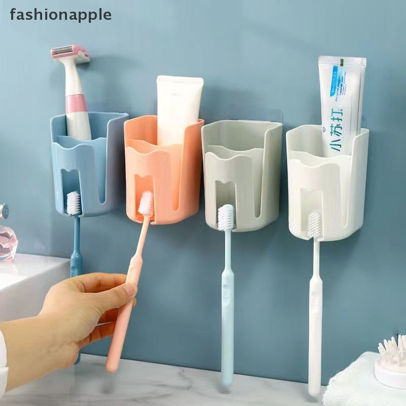 FAMY Household Tooth Cup Rack For Tooth Mug Wall-mounted Mouthwash Cup ...