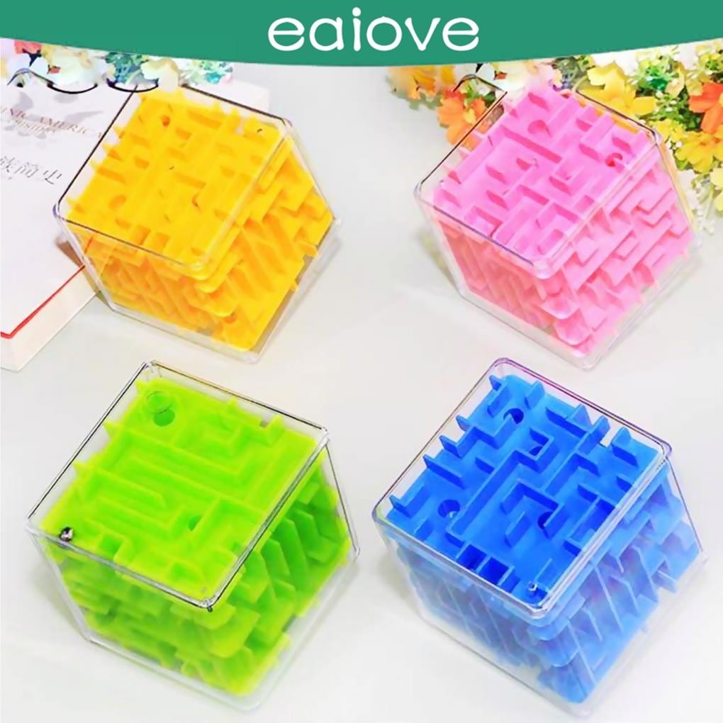 3D Maze Cube Educational Labyrinth Ball Bead Learning Toys Kids ...