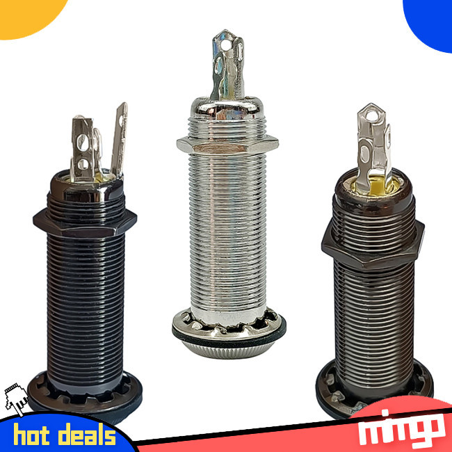 Mimgo Electric Guitar Socket Jack 6.35mm Output Guitar Mono/Dual Track ...