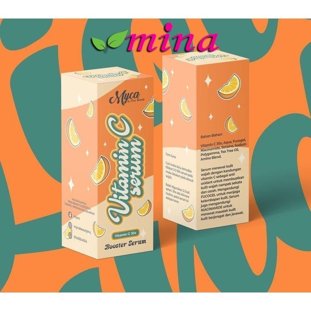 MYCA Serum Vitamin C Whitening Booster Acne Pore Refining Original HQ ...