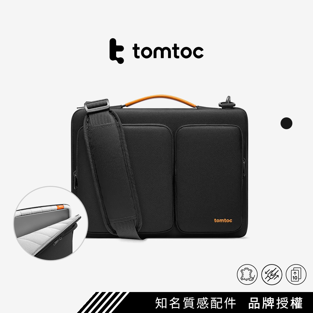 Tomtoc|American Simple Shoulder Bag-Black Boys Bags Computer | Shopee ...