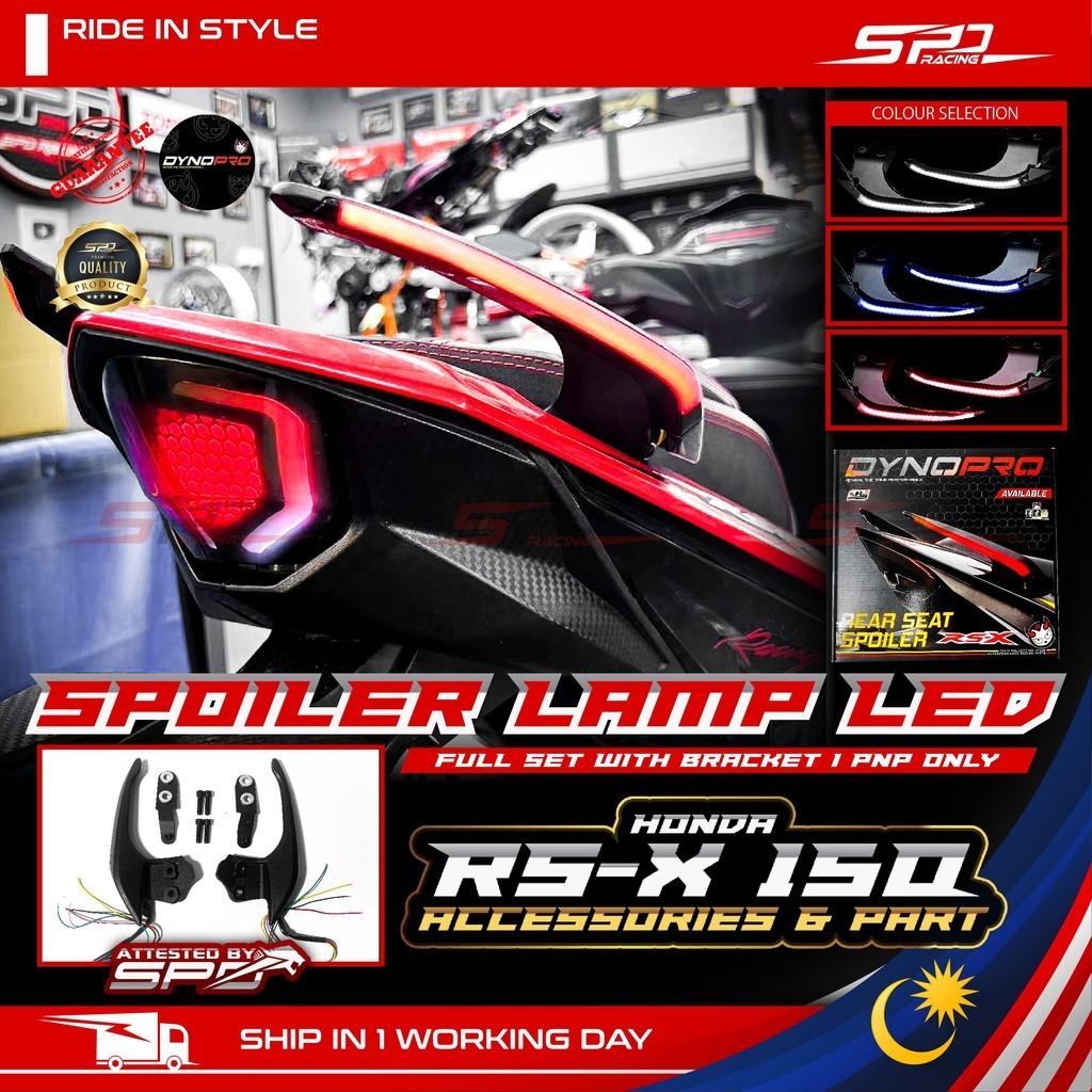 RSX Spoiler With Lamp LED I Spolier Bar Belakang I Full Set With ...