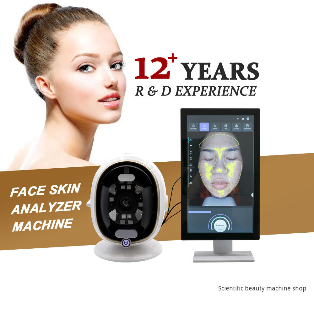 3D AI analizador de piel skin analysis machine / face scanner tester ...