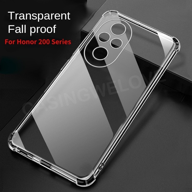 Honor 200 Series 2024 Transparent Shockproof Back Cover For Honor 200 ...