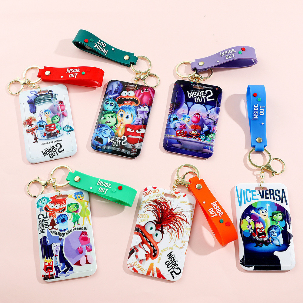 Inside Out 2 Keychains ID Card Protective Cover Meal Card Student Card ...