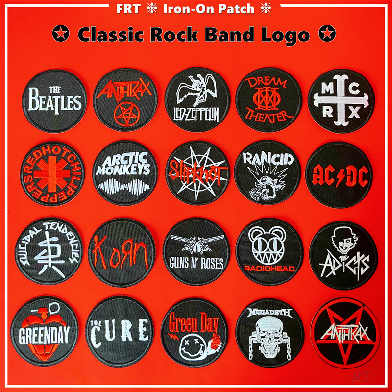☸ Classic Rock Band Logo Series 03 Iron-on Patch ☸ 1Pc Thrash Metal ...