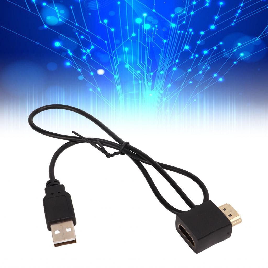 Welcomehome 50CM HD Output Adapter Cable Male To Female With USB 2.0 ...