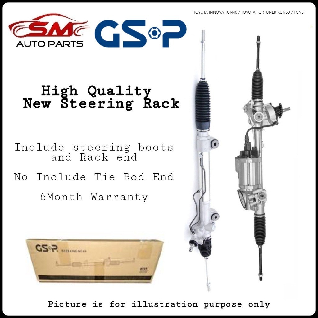 GSP Power Steering Rack Set - TOYOTA INNOVA TGN40 / TOYOTA FORTUNER ...