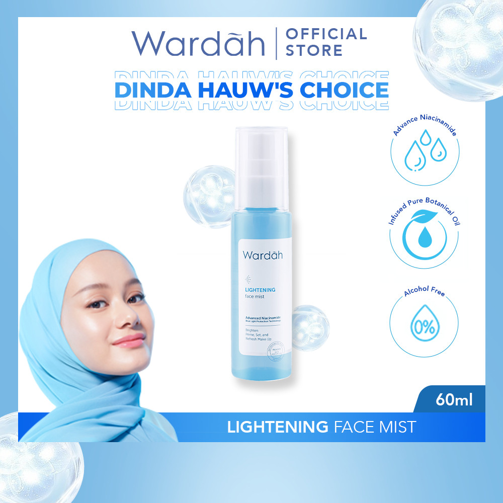 Wardah Lightening Face Mist 60ml - 3-in-1 Face Mist With Advanced ...