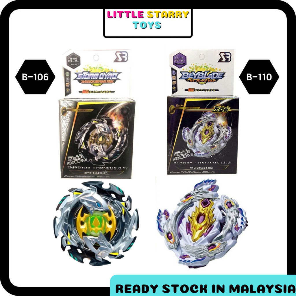 Ready Stock !!! SB Brand Beyblade Burst GT B-106 ,B-110Beyblade Toy ...