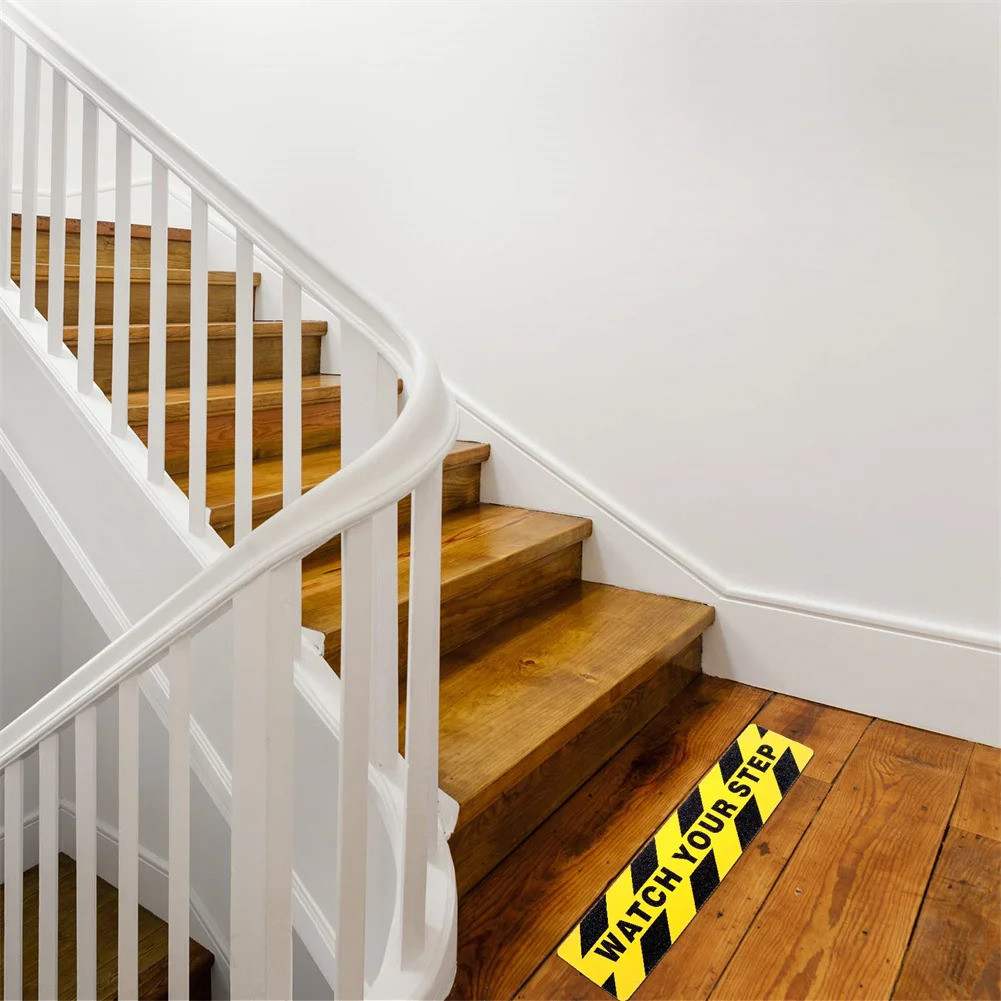 5CM*5M Warning Safety Stickers Watch Your Step Warning Sticker Stairs ...