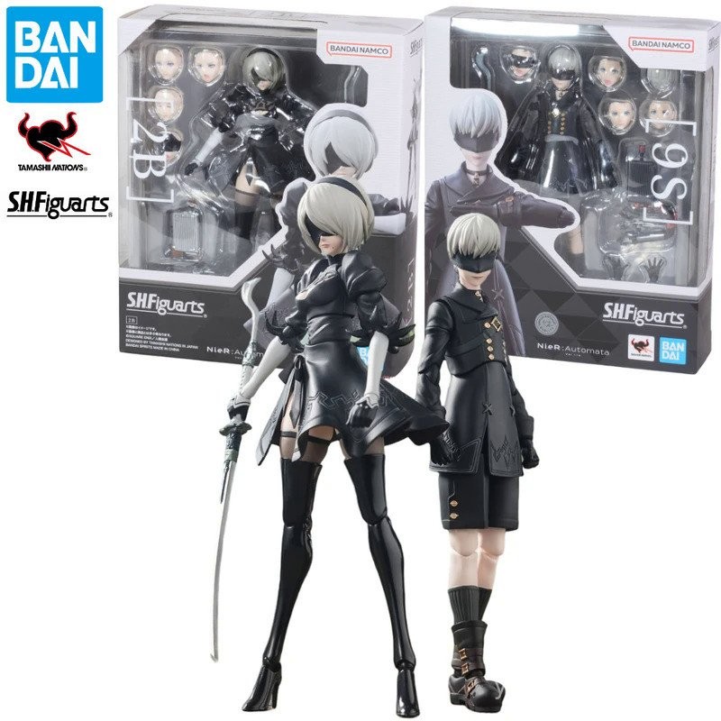 in stock Bandai SHF S.H.Figuarts NieR : Automata Ver1.1a 2B 9S Action ...