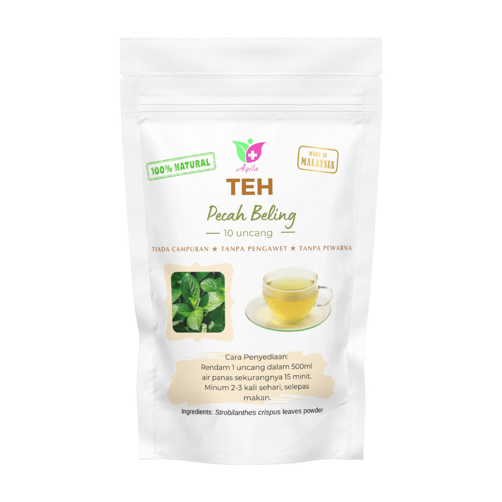 Teh Pecah Beling by Aqila (10 uncang) | Strobilanthes crispus| Pecah ...