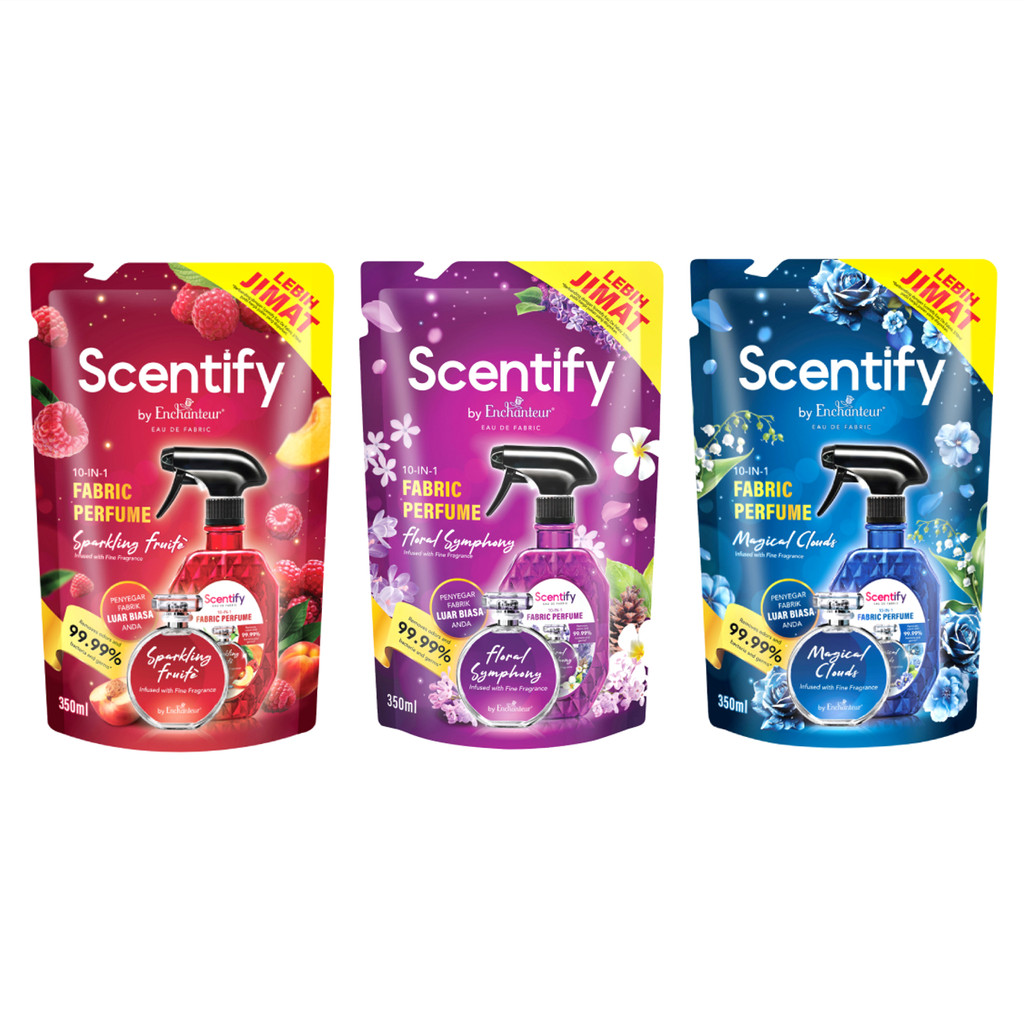 Scentify Eau De Fabric Refill Pack 350g [Floral Symphony / Magical ...