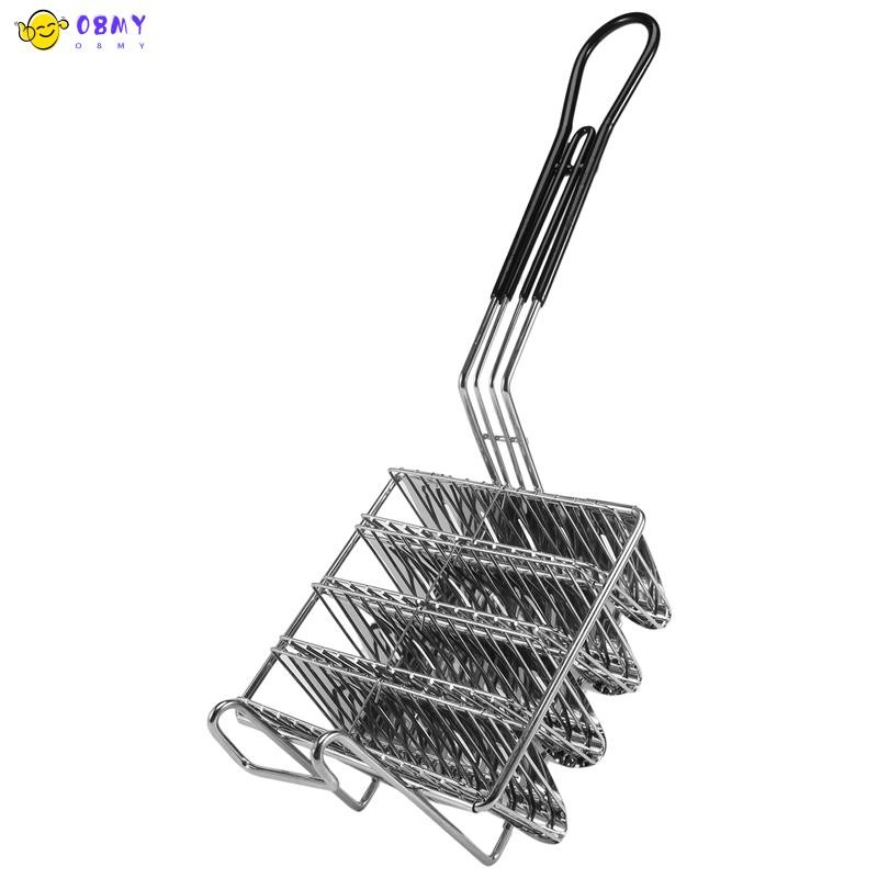Taco Fryer Basket, Taco Shell Fryer, Holds 4 Shells Deep Fryer Taco ...