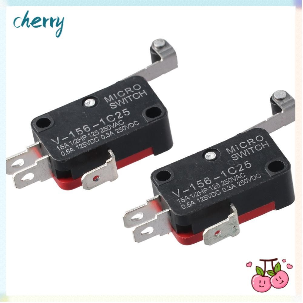 CHERRY 10pcs Micro Switch, Silver Contact Roller Swing Limit Switch, High precision SPDT Switch ...