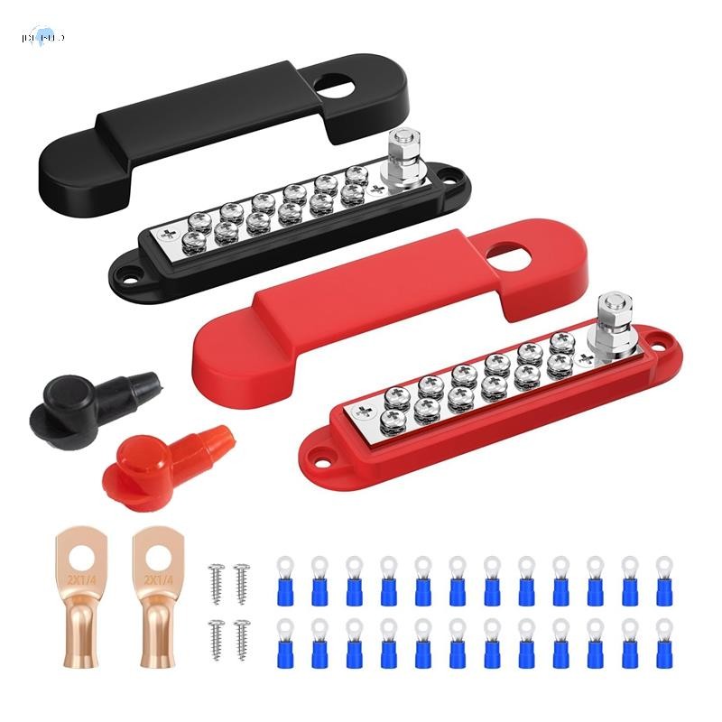 Solar Wiring 12V 150A 1/4Inch Stud Marine Bus Bar 12 Volt DC Battery ...