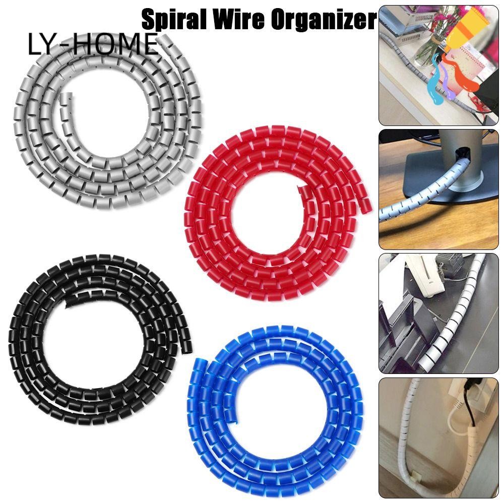 LY-HOME Spiral Wire Organizer Cable Sleeves Cable Holder Flame ...
