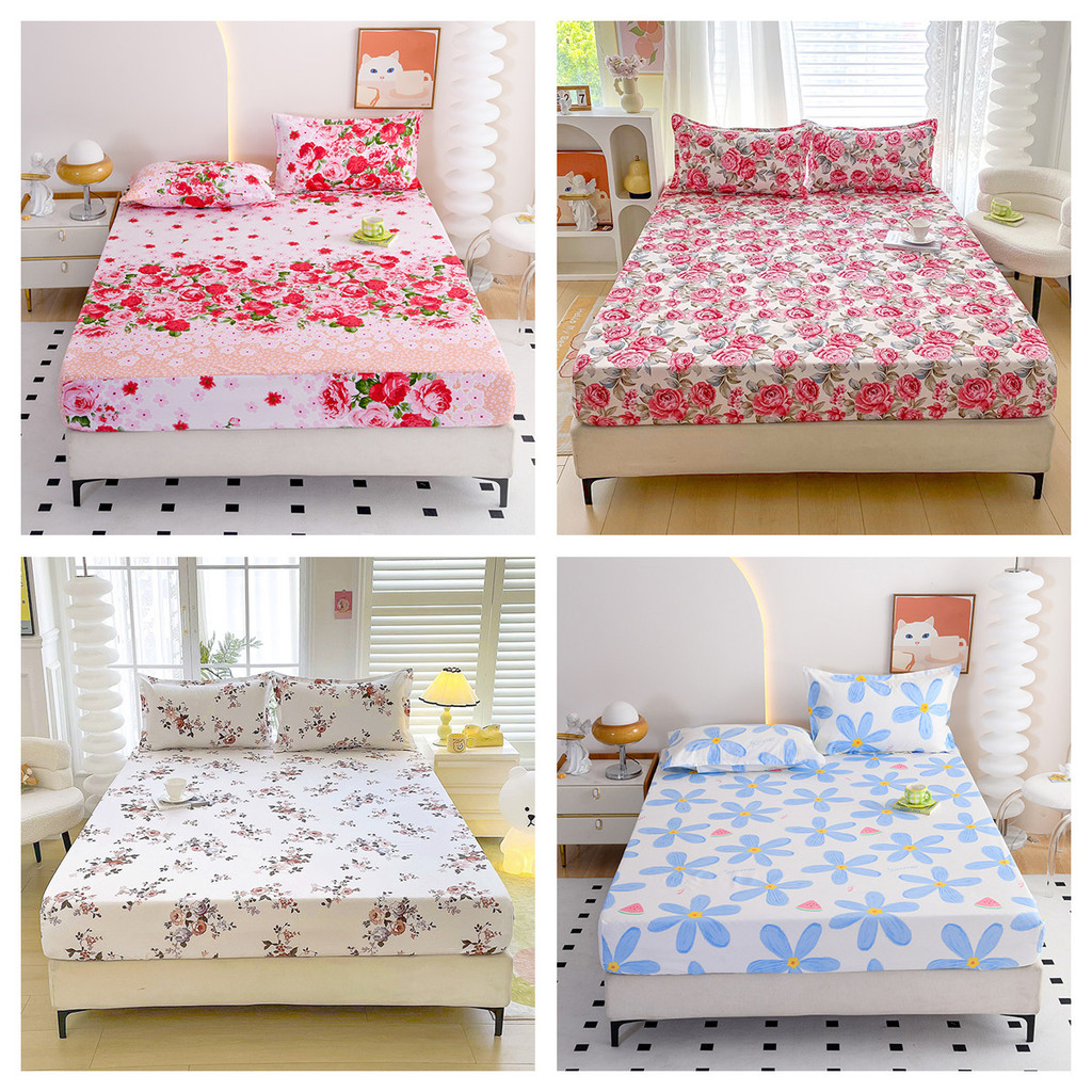 【New Arrival】clipper transport 880TC Bed Sheet Flower Printed INS Style ...