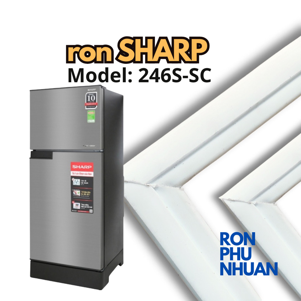The seal of the Sharp refrigerator door model SJ- 246 S SC prevents the ...