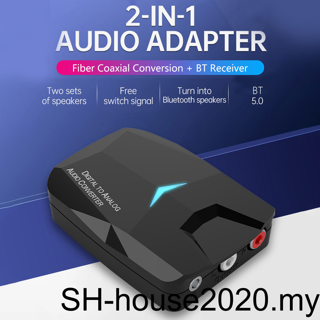 Digital to Analog Adapter DC 5V Optical TV Output Adaptor ABS 3.5mm ...