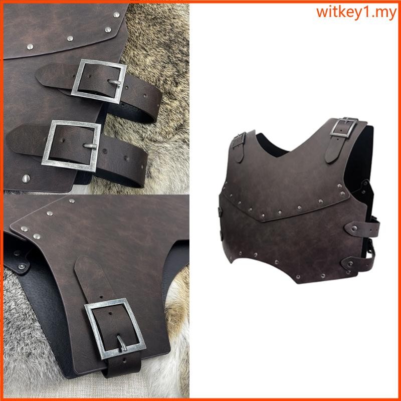 WIT Men Medieval Costume Chest Armour Chest Shield Studded Chest Guard ...