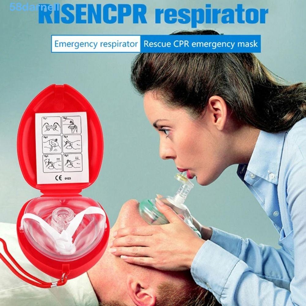 DARNELL Artificial Respiration Mask, Reuseable One-way Valve Tools CPR ...