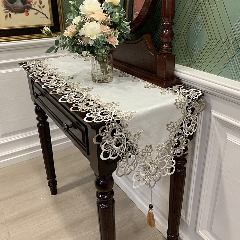 Popular Lace Dresser Tablecloth pad Dust Cloth Girl Mesh Embroidered ...