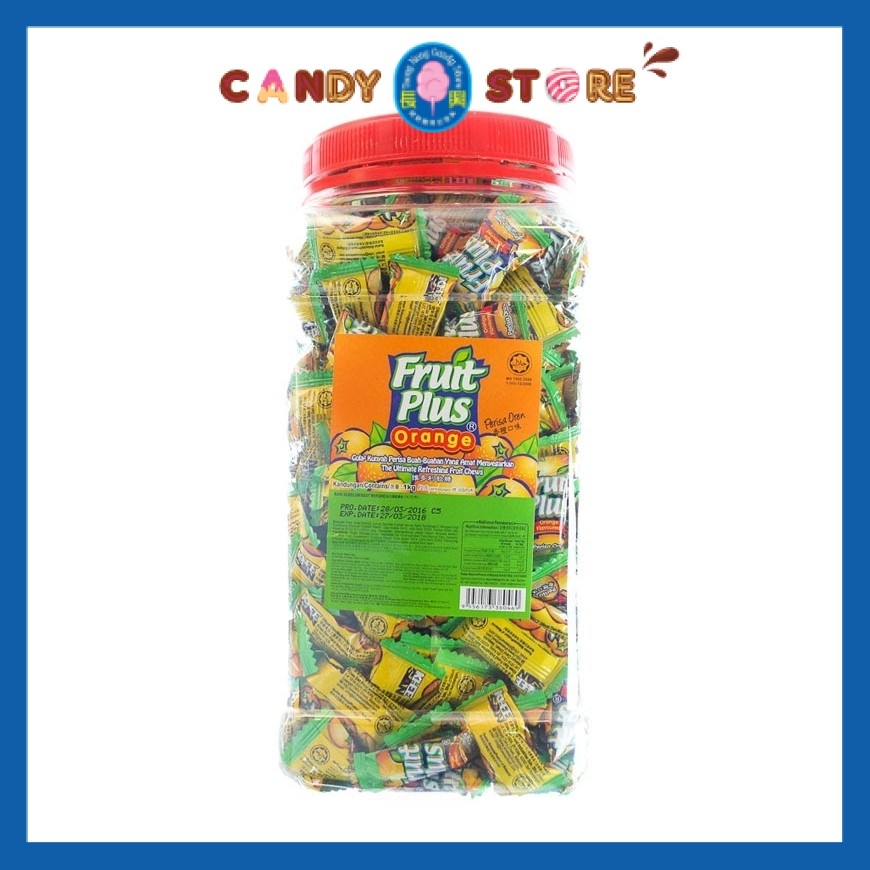 Fruit Plus Chewy Candy 350pcs 1kg-Orange | Shopee Malaysia