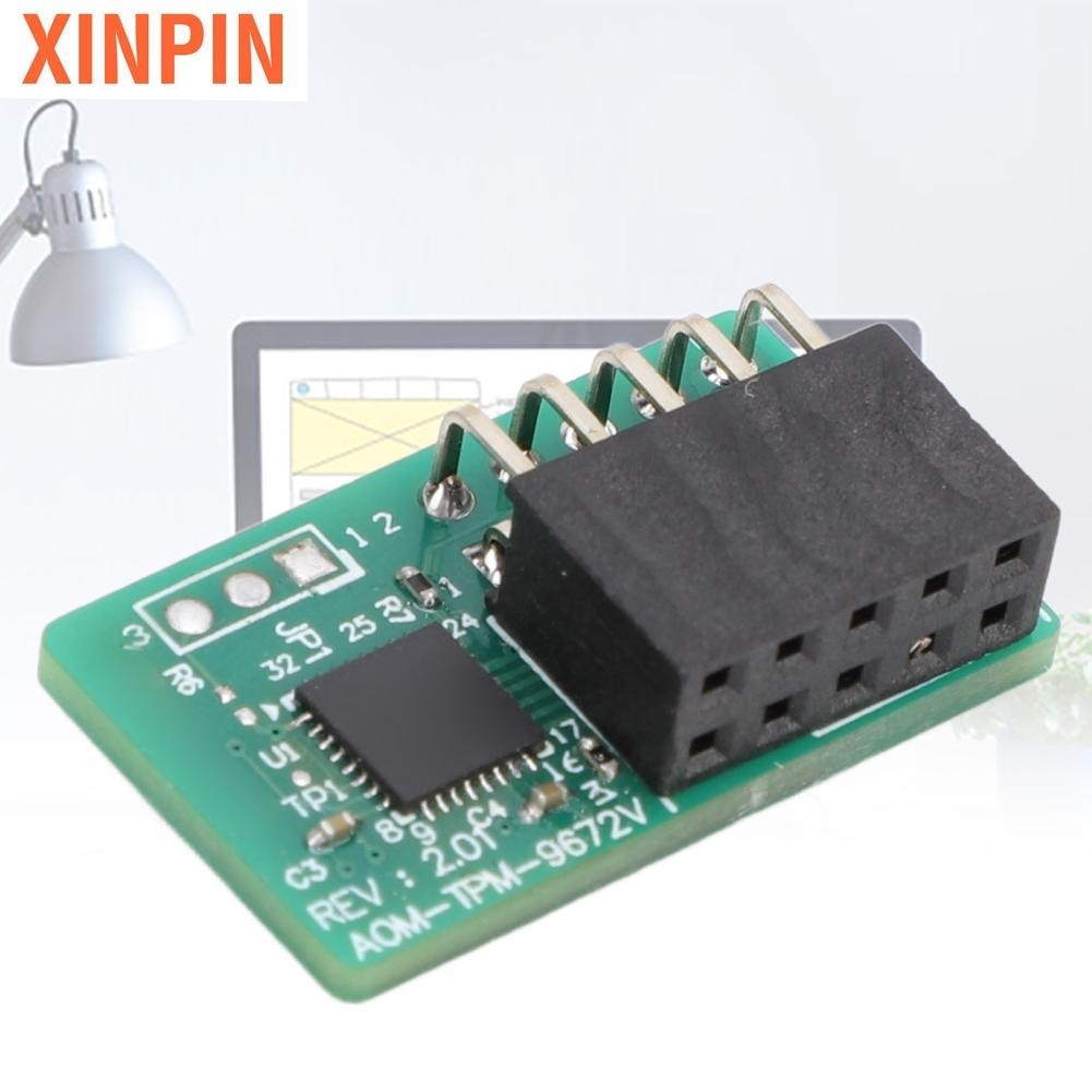 Xinpin TPM 2.0 Module Trusted Platform 10Pin SPI AOM 9672 Encryption ...