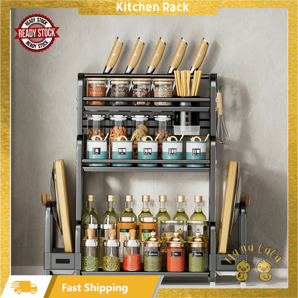 Stainless Steel Seasoning Storage Rak Condiment Rack Storage Racks ...