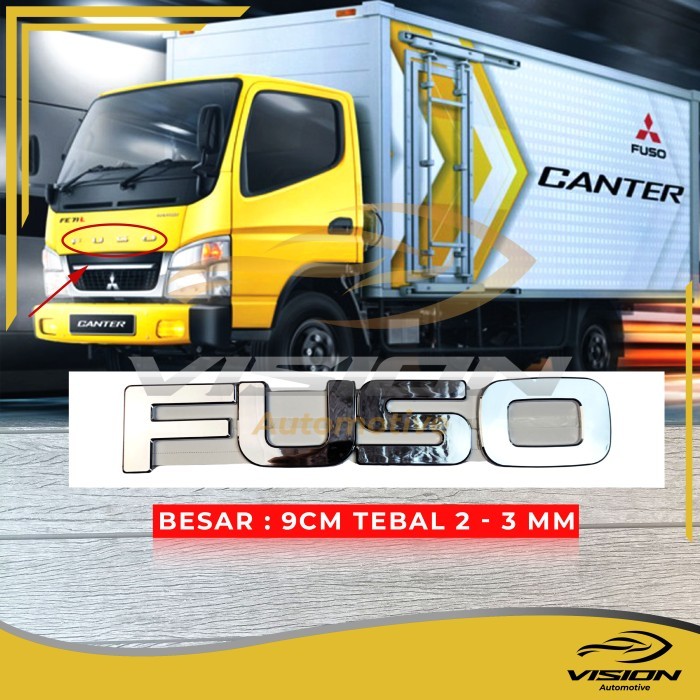Large CANTER FUSO Chrome Emblem | Oem Product | Shopee Malaysia