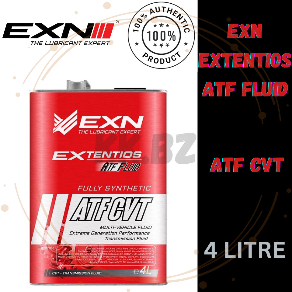 EXN 100% ORIGINAL ‖ EXN Extentios-ATF CVT- 100% Fully-Synthetic - Auto Transmission Oil 4 Litre ...