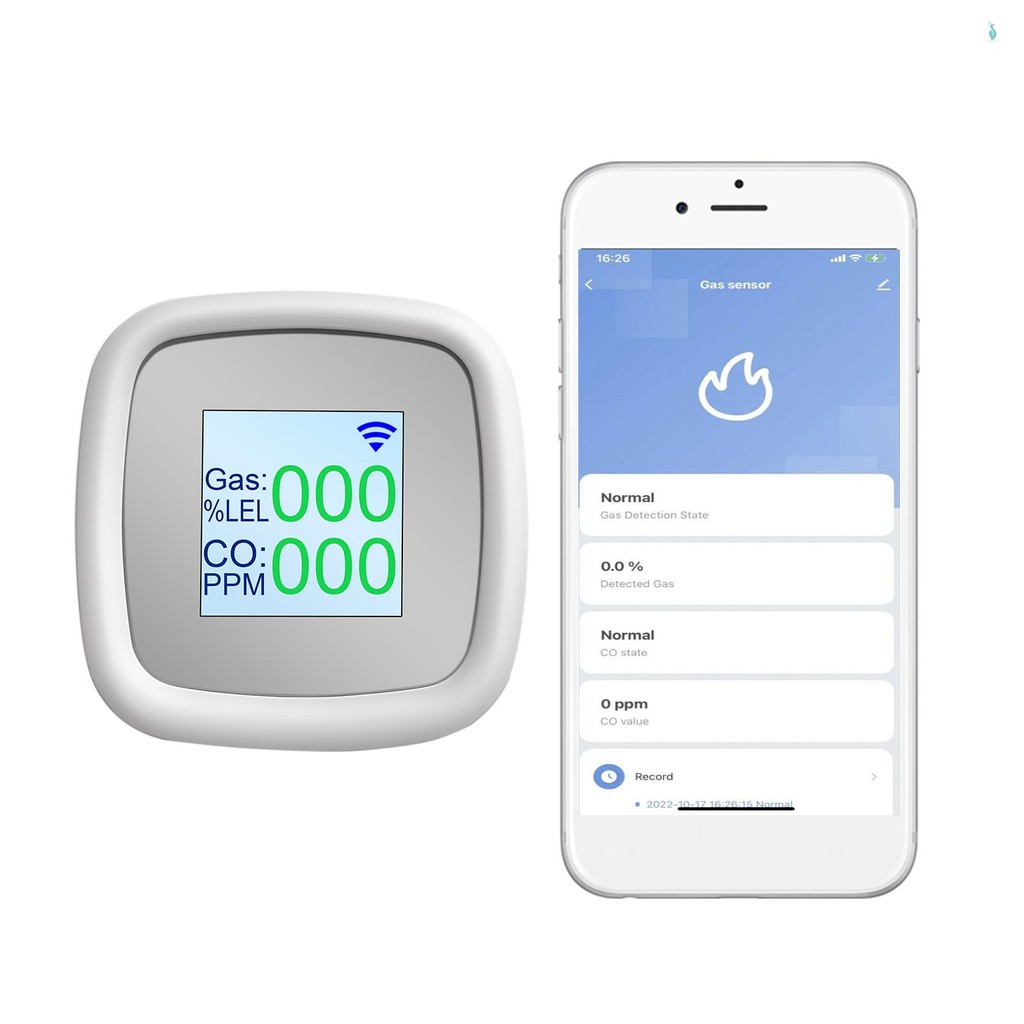 WIFI Combustible Gas Detector Gas Alarm Digital Combustible Gas ...