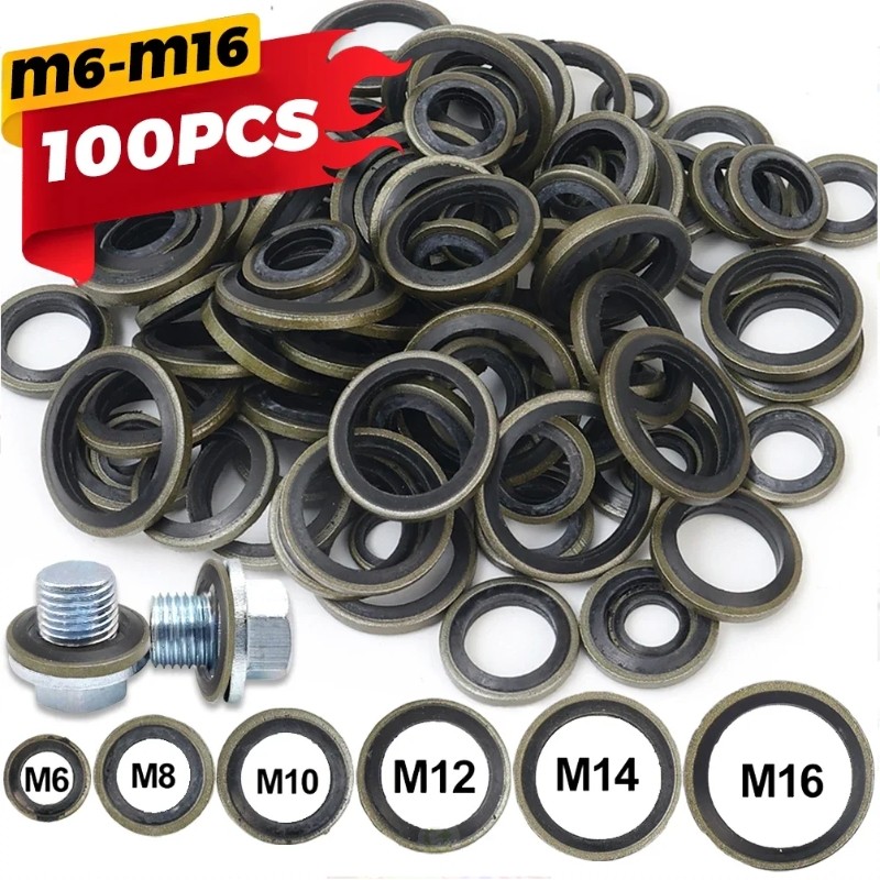 Bonded Seal Sealing Gasket - Car Oil Drain Screw Sealing Washer - Sump ...