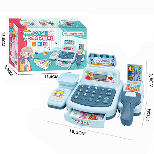 Counter Toy Cash Register Play with Music Cashier Grocery Store ...