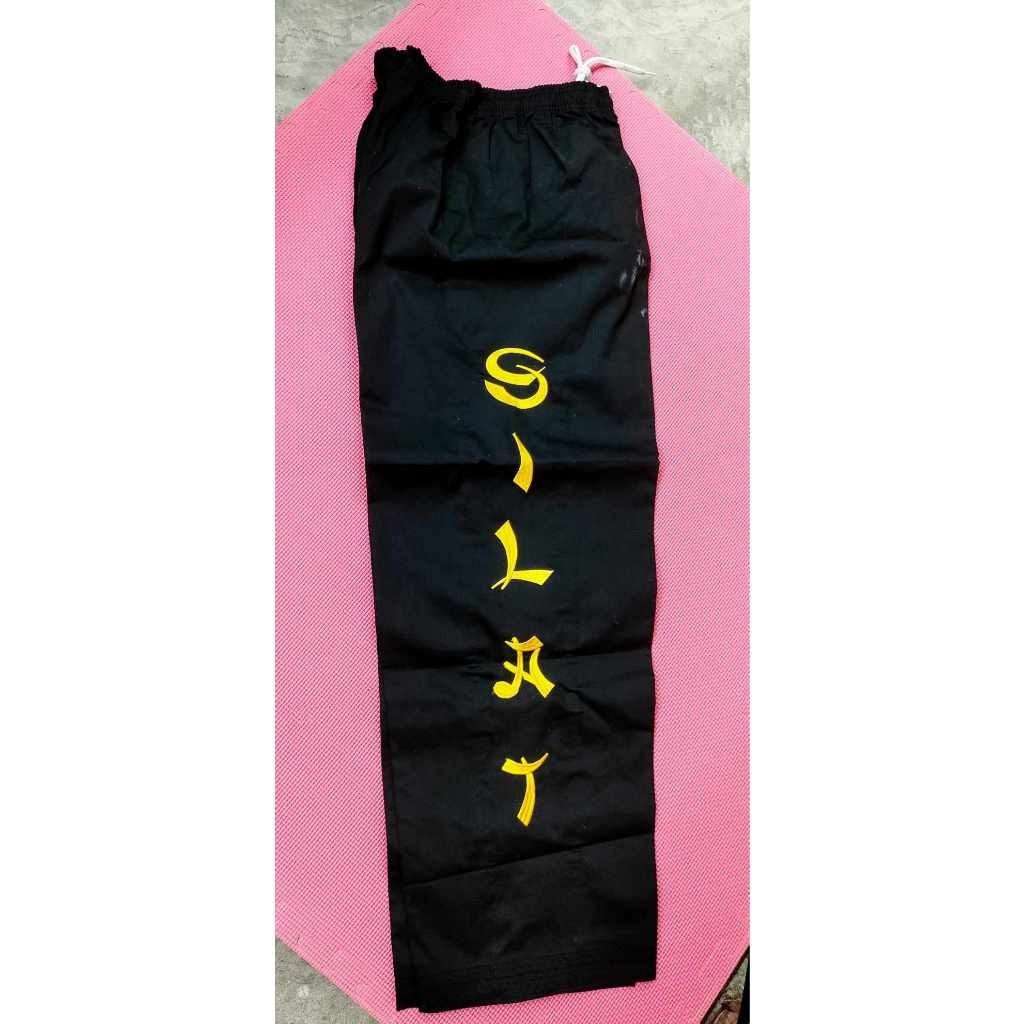 Silat Training Latihan Seluar Hitam Black Martial Arts Art Uniform Baju ...