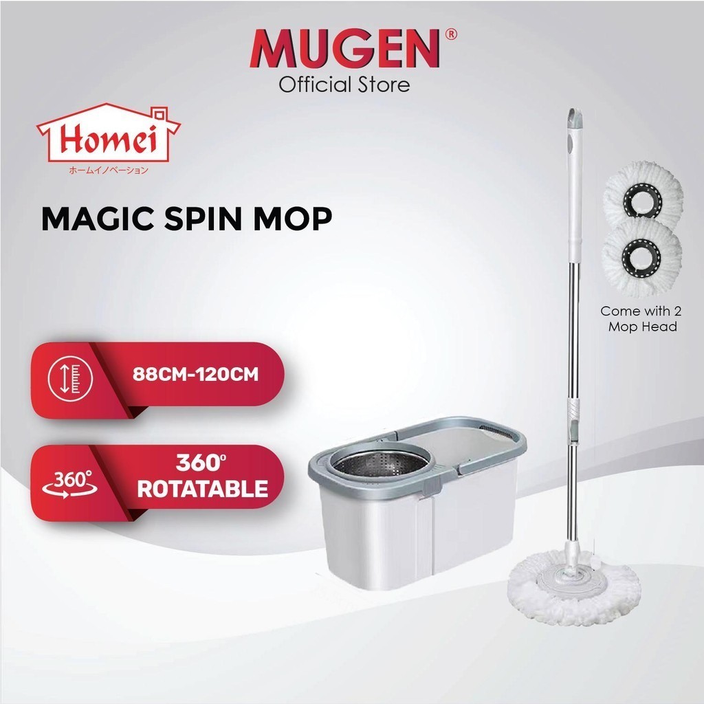 360° Magic Rotating Spin Mop Magic Floor Cleaning Mop With Bucket (6L ...