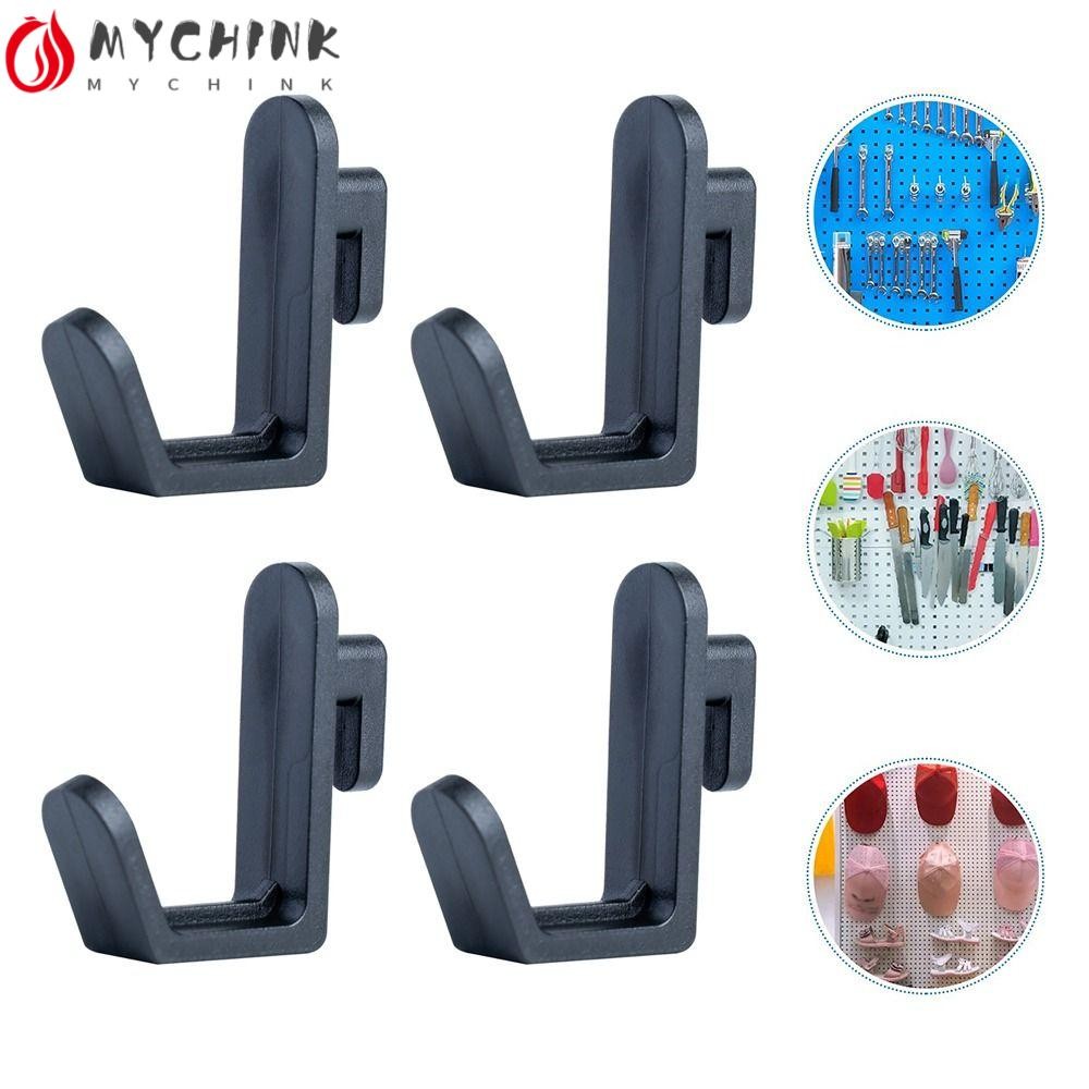 CHINK 10Pcs Hole Board Hook, J Shape Storage Rack Organizer Oblique ...