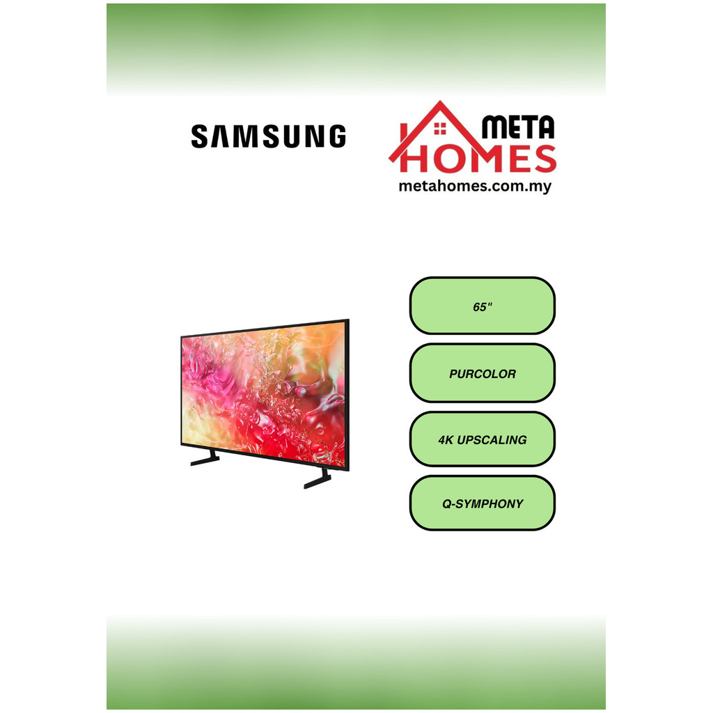 Samsung 65" Smart TV Crystal UHD DU7000 4K UA65DU7000KXXM | Shopee Malaysia