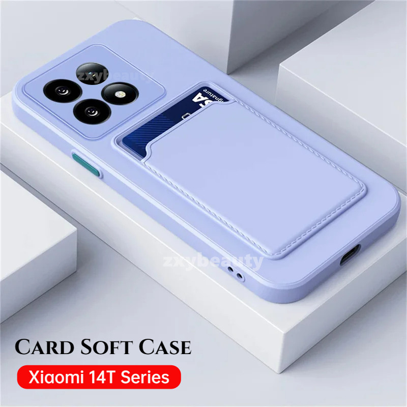 Casing for Xiaomi 14T Pro 5G 2024 Phone case card slot wallet Square ...