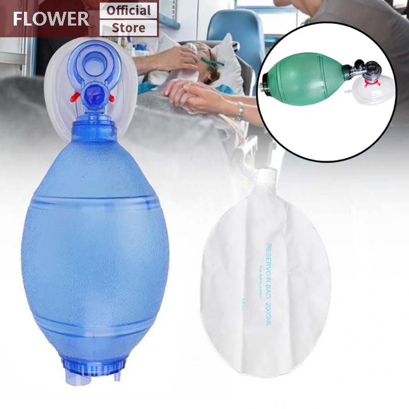 FOF Simple Self-help Manual Resuscitator Oxygen Tube Reservoir Bag Ambu ...