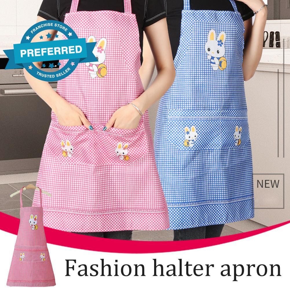 Polyester Apron Summer Waist Korean Work Clothes Kitchen Apron B8z1 ...