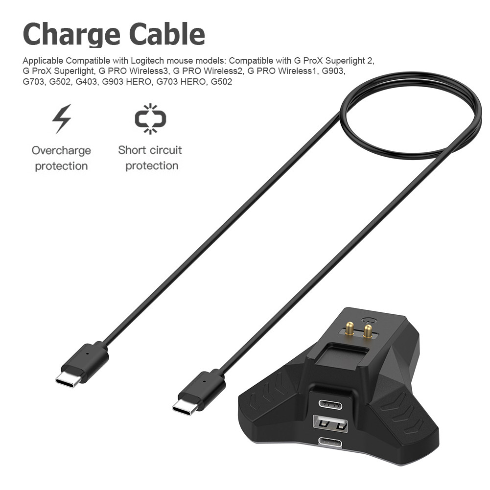 [Getdouble.my] Wireless Mouse Charger for Razer DeathAdder V2 Pro/Naga ...