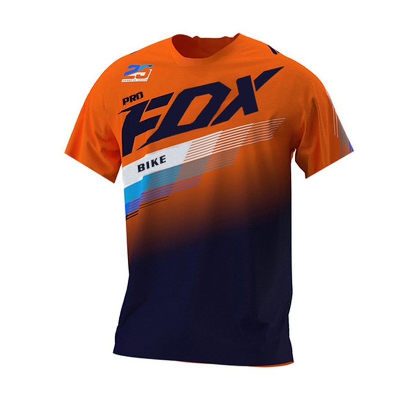 FOX Short Sleeve Bike Jersey Men's MTB Cycling Shirt Downhill Motocross ...